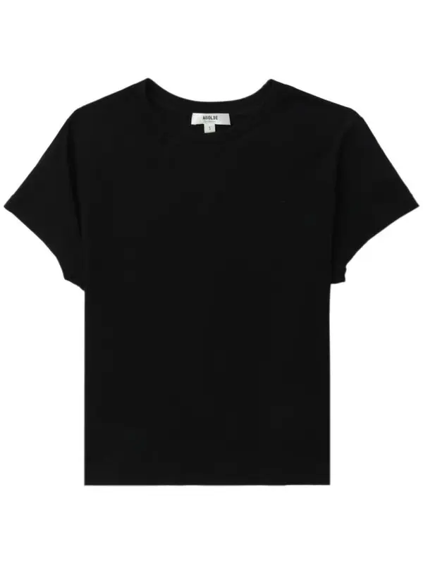 AGOLDE Adine Cotton T-shirt - Black