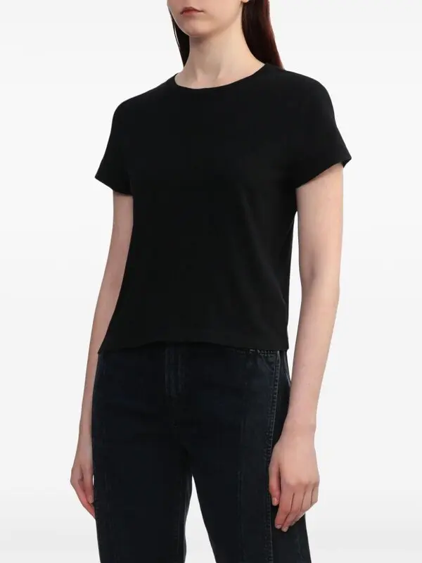 AGOLDE Adine Cotton T-shirt - Black