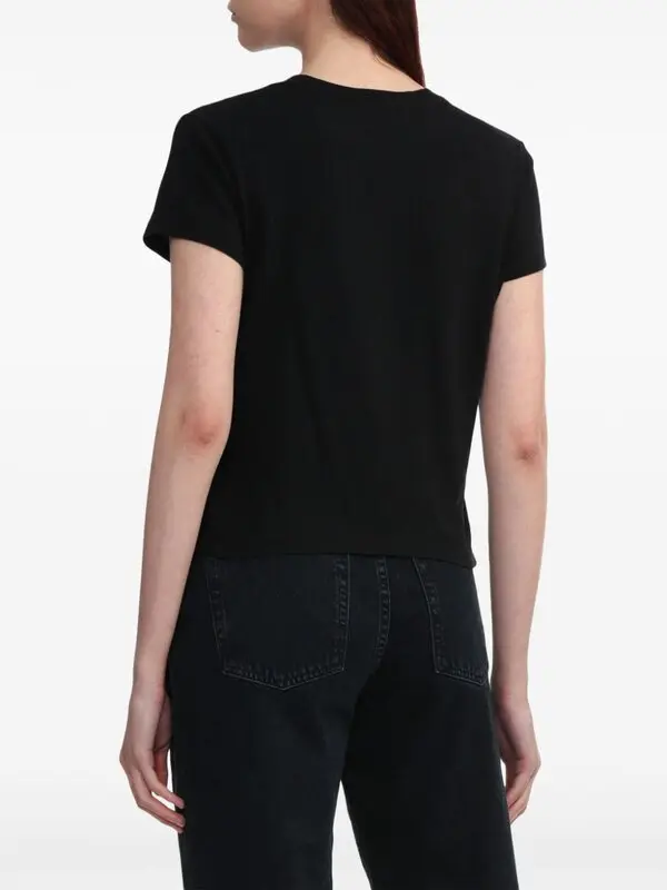 AGOLDE Adine Cotton T-shirt - Black
