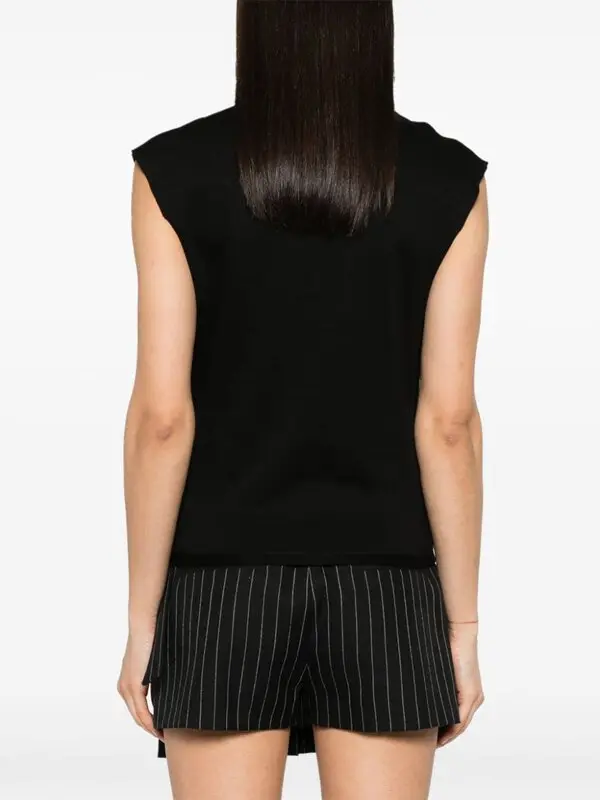 Rabanne Chain-detail T-shirt - Black