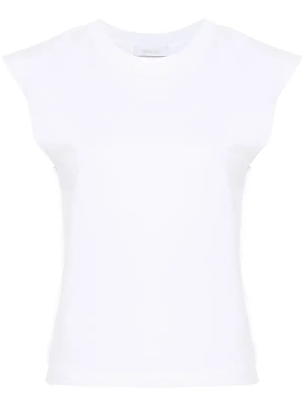Rabanne Chain-detail Cotton T-shirt - White