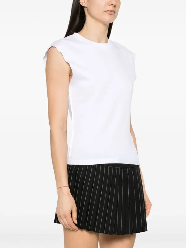 Rabanne Chain-detail Cotton T-shirt - White