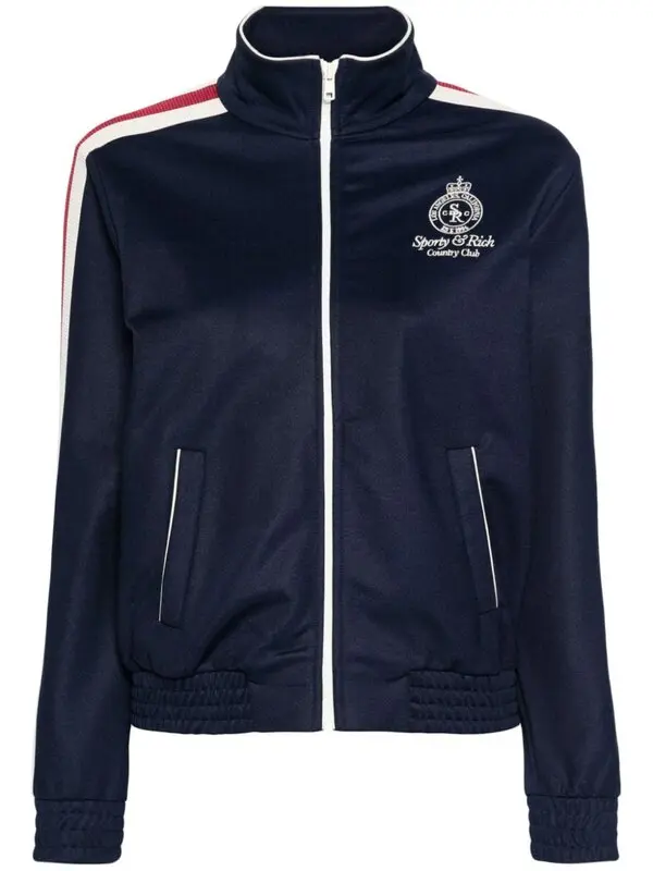 SPORTY & RICH Crown Track Jacket - Blue