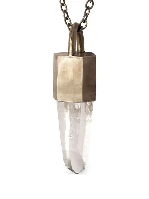 PARTS OF FOUR Talisman Quartz Pendant Necklace - Silver