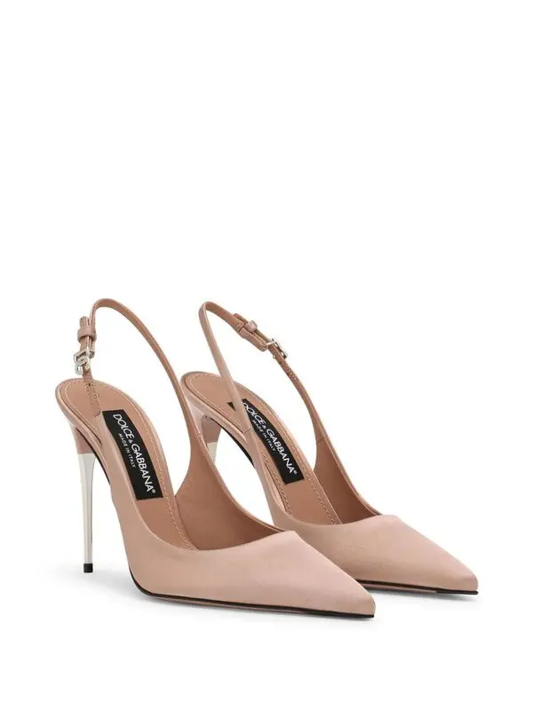 Dolce & Gabbana 105mm Slingback Leather Pumps