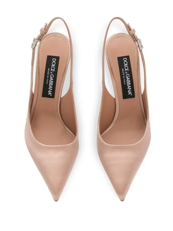 Dolce & Gabbana 105mm Slingback Leather Pumps