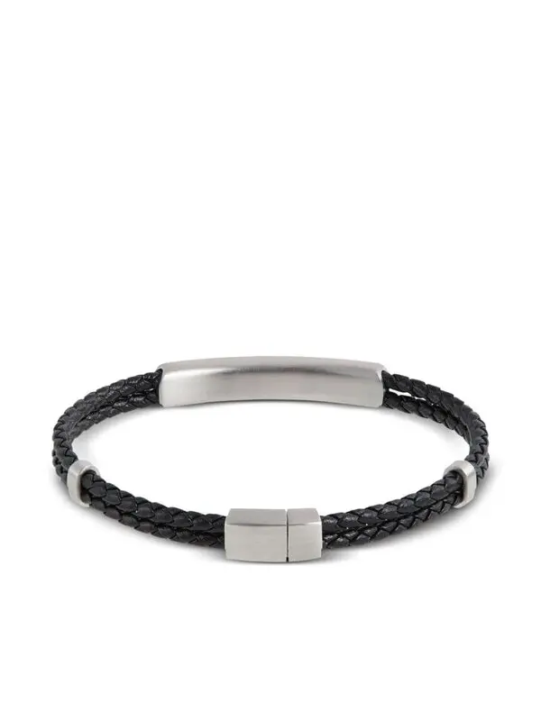 AGNÈS B. Logo-engraved Leather Bracelet