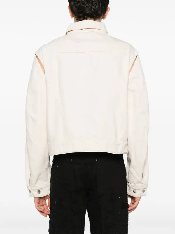 HELIOT EMIL Cut-out Denim Jacket