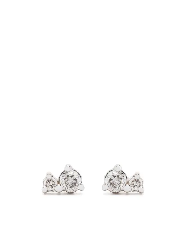 Adina Reyter 14kt Yellow Diamond Amigos Stud Earrings - Gold