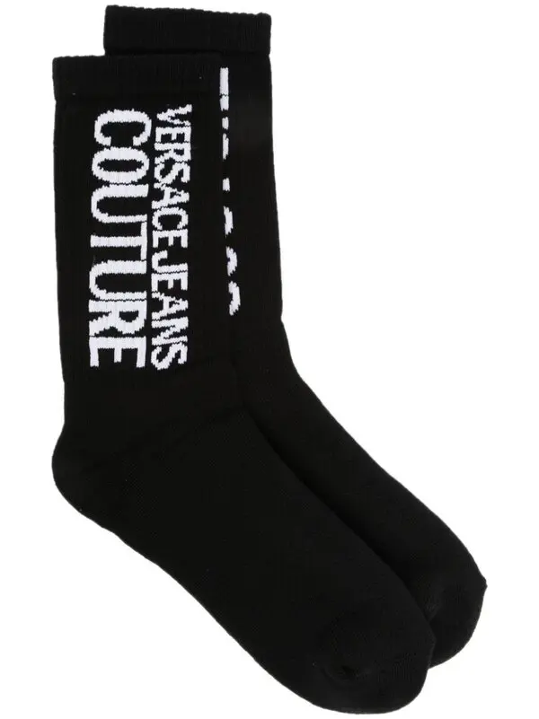 Versace Intarsia-knit Logo Socks