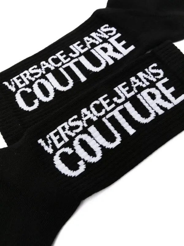 Versace Intarsia-knit Logo Socks