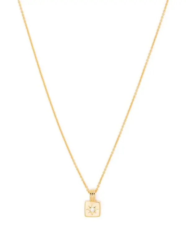 MISSOMA Mini Square Pendant Necklace - Gold