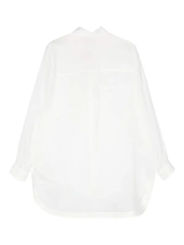 Ermanno Scervino Floral Embroidery Poplin Shirt