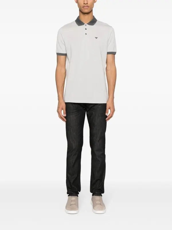 Emporio Armani Mid-rise Slim-fit Jeans - Black