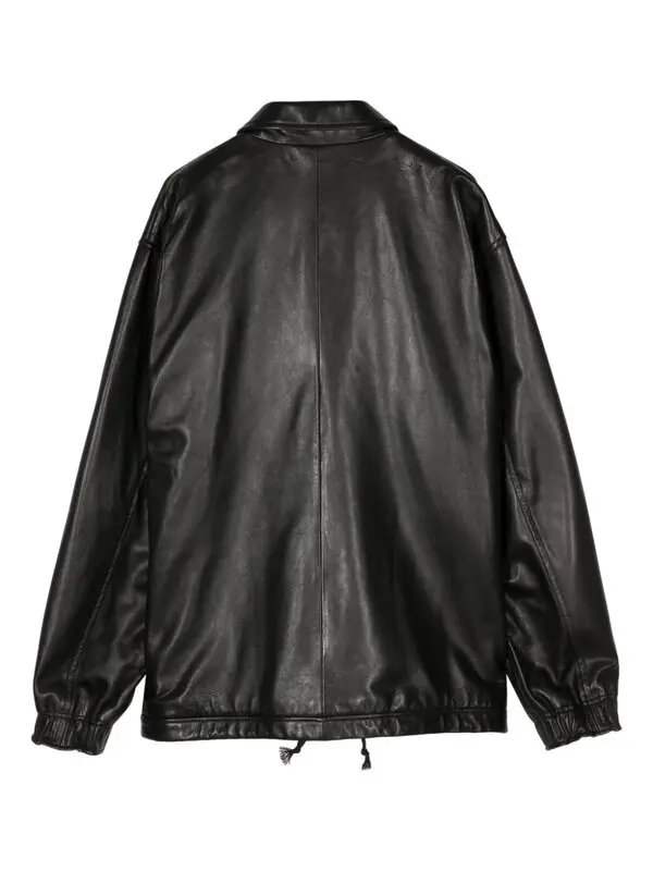 Undercover Logo-appliqué Leather Jacket