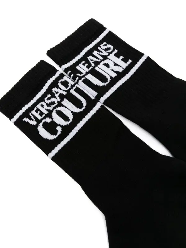 Versace Intarsia-knit Logo Socks