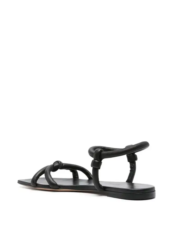 GIANVITO ROSSI Juno Leather Sandals - Black