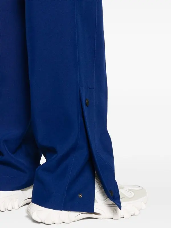 Versace Logo-waistband Wide-leg Trousers
