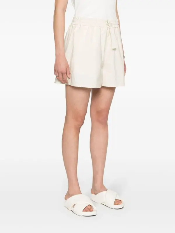 Moncler Poplin Shorts - Neutrals