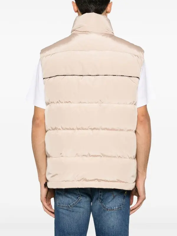 Versace Logo-patch Quilted Gilet