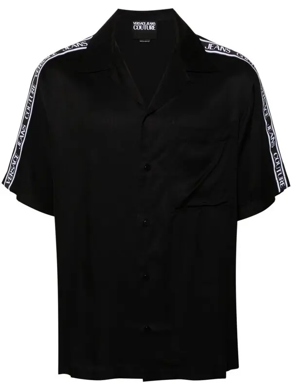 Versace Logo-tape Short-sleeve Shirt