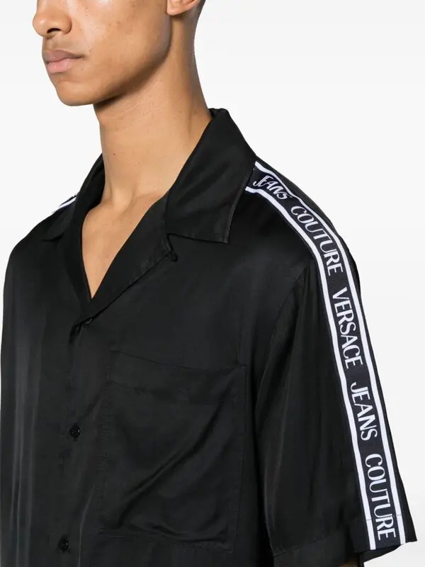 Versace Logo-tape Short-sleeve Shirt