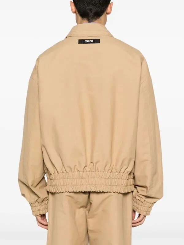Versace Logo-patch Bomber Jacket