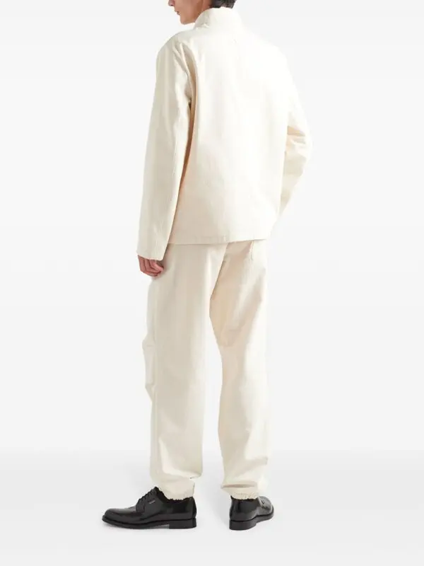 Prada Herringbone Cotton Shirt Jacket