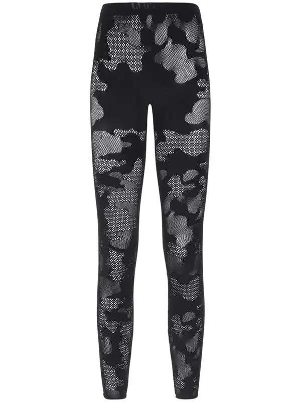 Gcds Camouflage-pattern Mesh Leggings