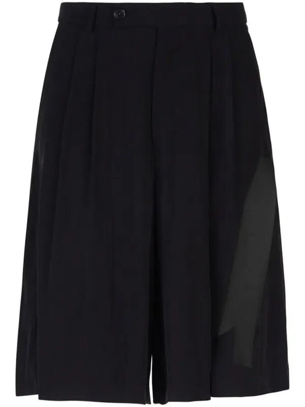 Gcds Framis-tape Pleated Bermuda Shorts