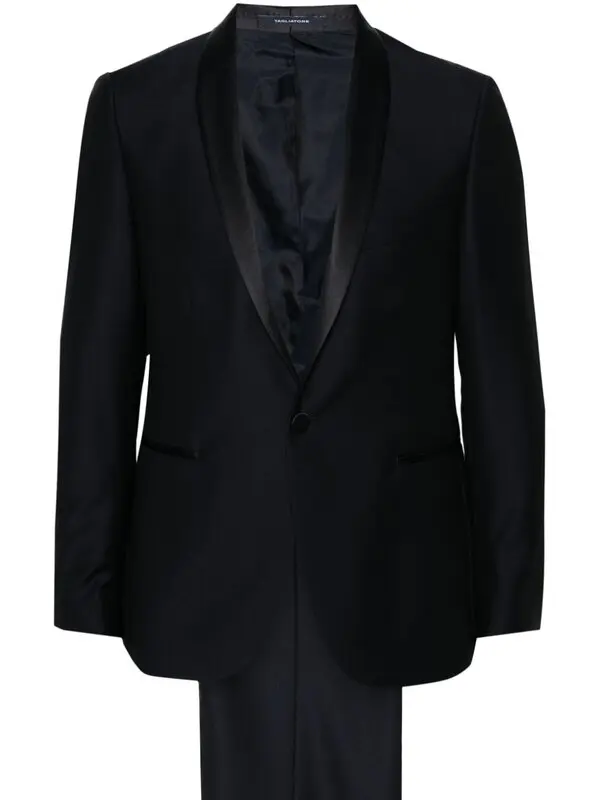 Tagliatore Single-breasted Wool Suit - Blue