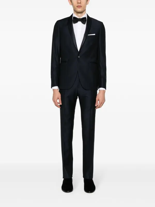 Tagliatore Single-breasted Wool Suit - Blue