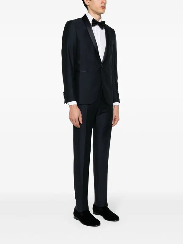 Tagliatore Single-breasted Wool Suit - Blue
