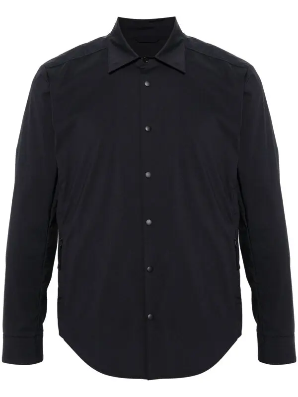 Aspesi Pocket-detailed Poplin Shirt - Blue