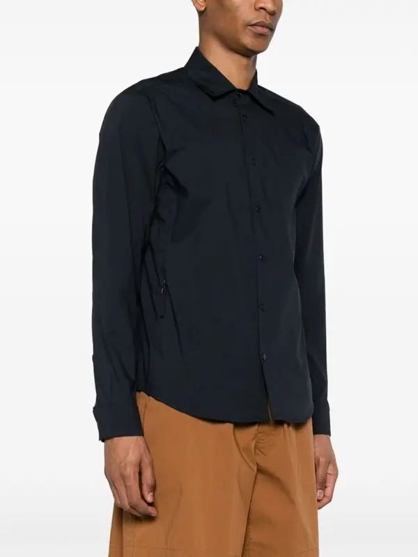 Aspesi Pocket-detailed Poplin Shirt - Blue