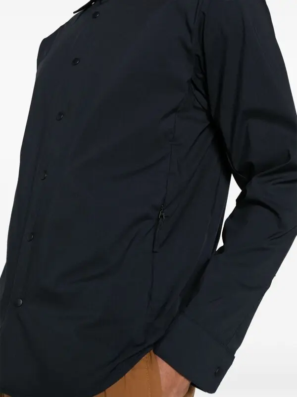 Aspesi Pocket-detailed Poplin Shirt - Blue