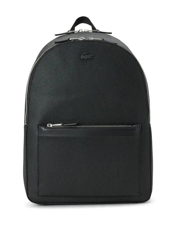 Lacoste Chantaco Leather Backpack - Black