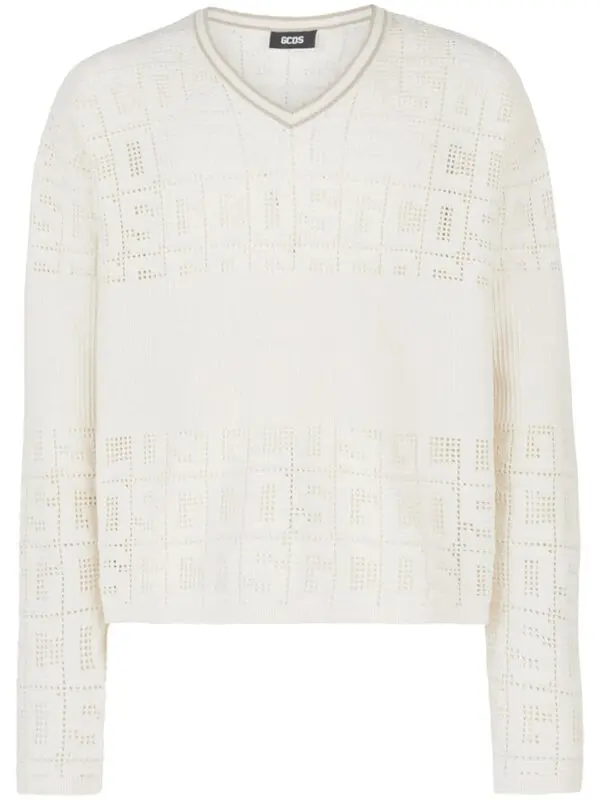 Gcds Monogram Macramé Jumper
