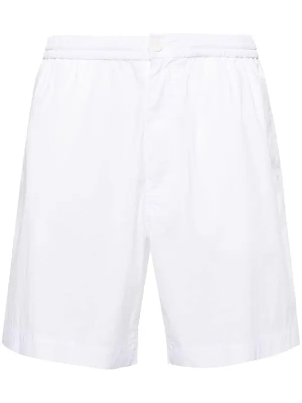 Aspesi Elasticated-waist Poplin Shorts - White