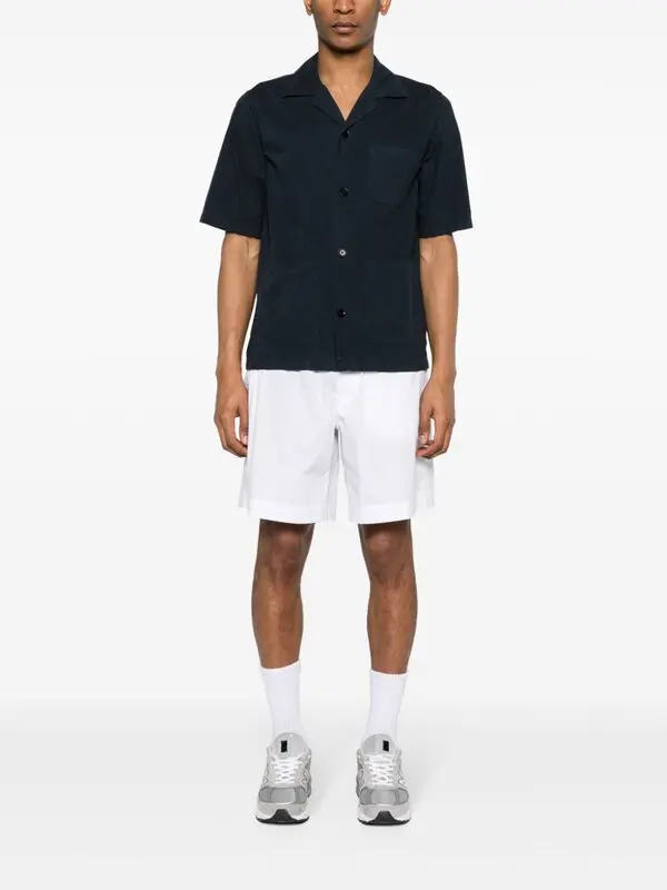 Aspesi Elasticated-waist Poplin Shorts - White