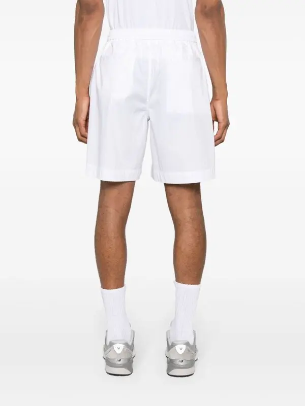 Aspesi Elasticated-waist Poplin Shorts - White