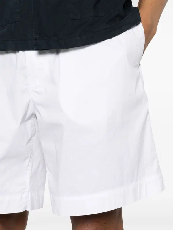 Aspesi Elasticated-waist Poplin Shorts - White