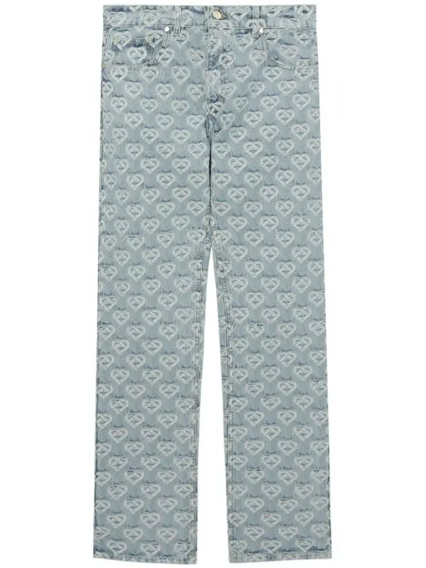 Casablanca Monogram Print Jeans