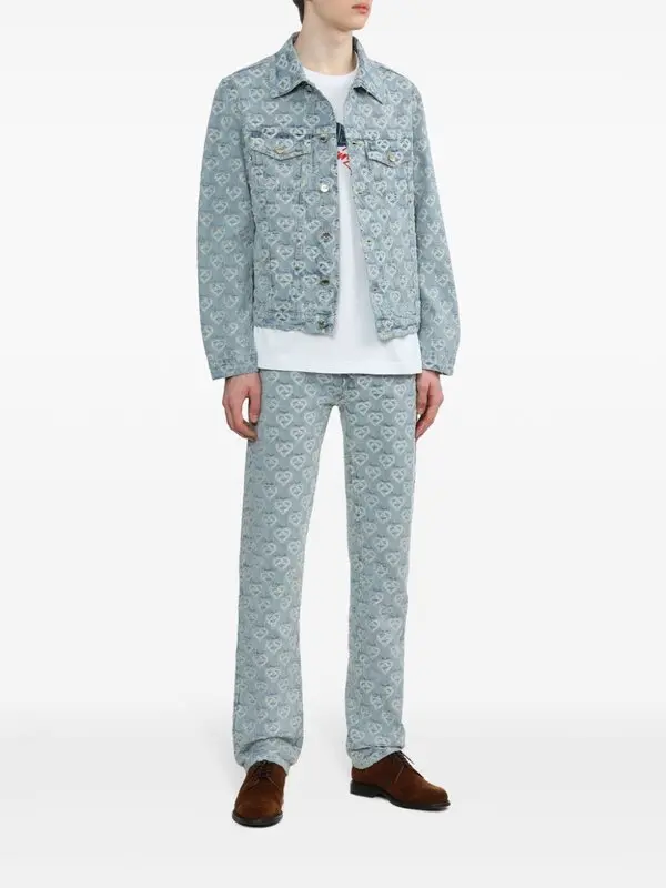 Casablanca Monogram Print Jeans