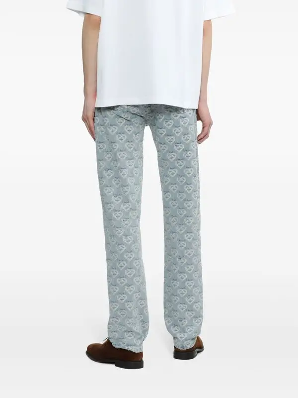 Casablanca Monogram Print Jeans