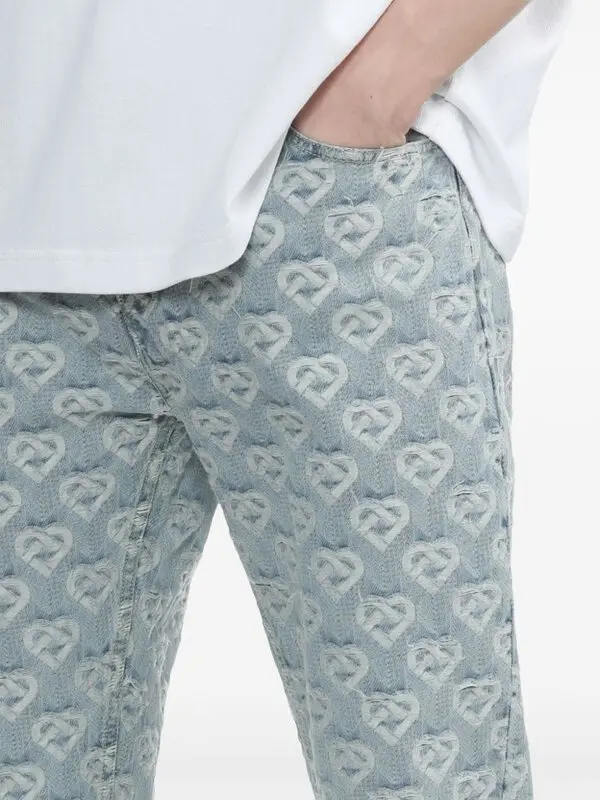 Casablanca Monogram Print Jeans