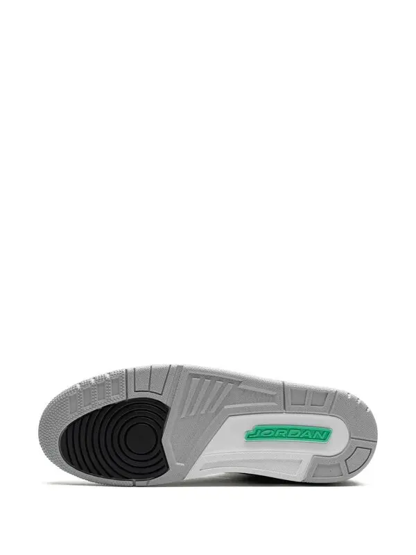 JORDAN Air 3 Retro Green Glow Sneakers - Black