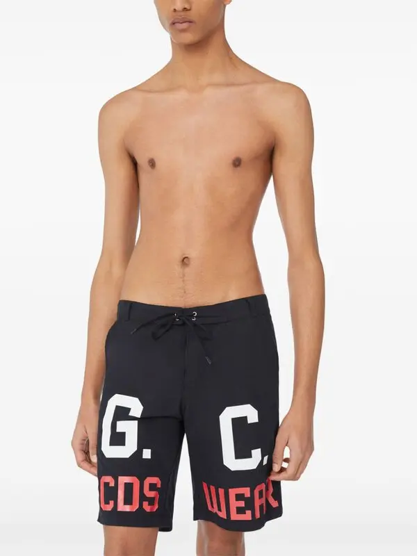 Gcds Logo-print Drawstring Swim Shorts
