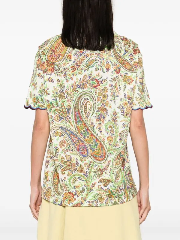 Etro Paisley Print Cotton T-shirt