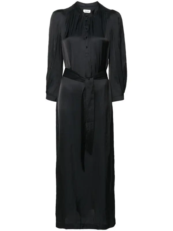 ritchil satin dress Zadig&Voltaire Ritchil Satin-Weave Maxi Dress In Black - 40% Off